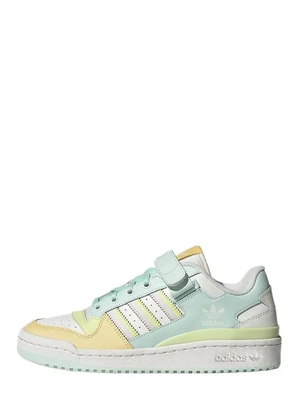 Adidas Originals Forum Low Premium Sneakers - White/blue/yellow