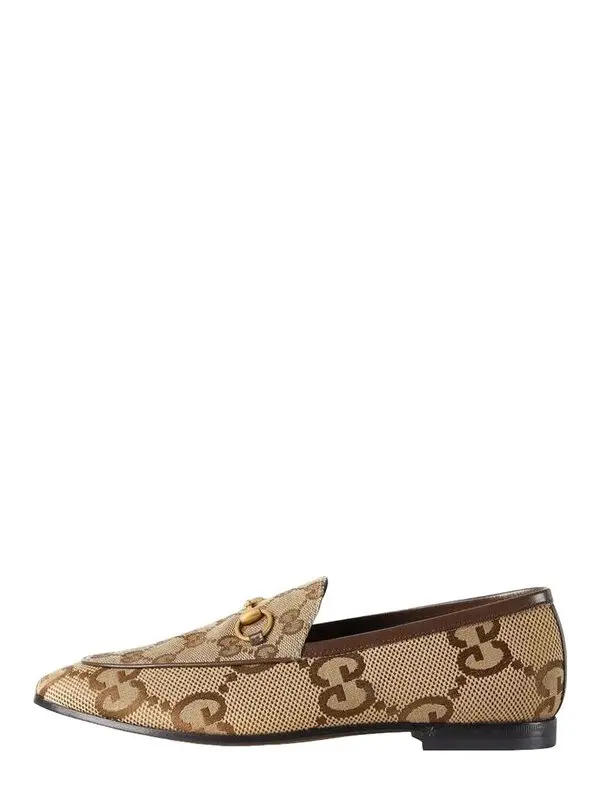 Gucci Jordaan Jumbo Gg Loafer - Beige/ebony/gold