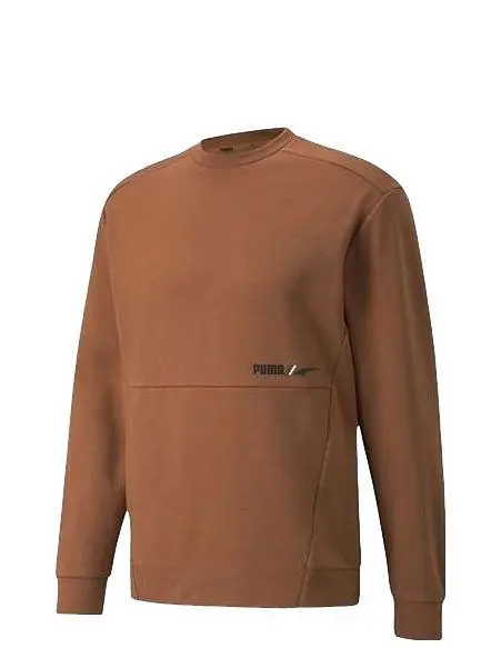 PUMA Winterized Crew Logo - Tan