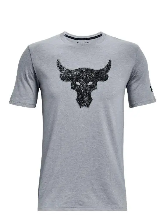Under Armour Project Rock Brahma Bull Short Sleeve T-shirt 'grey Black - Grey/black