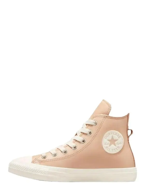 CONVERSE Chuck Taylor All Star Leather High Top Sneakers - Pink/white
