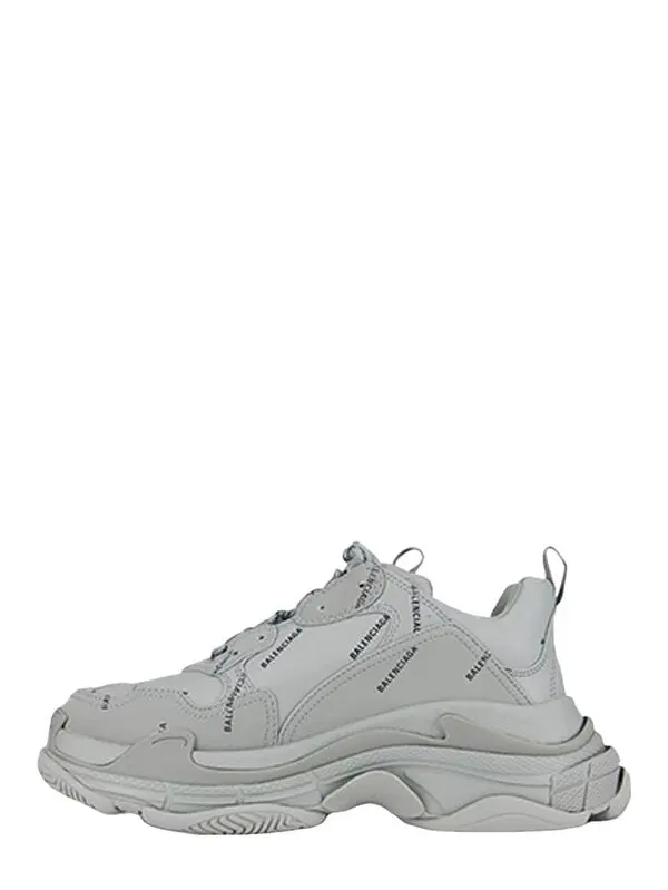 Balenciaga Triple S Allover Logo Sneakers - Grey