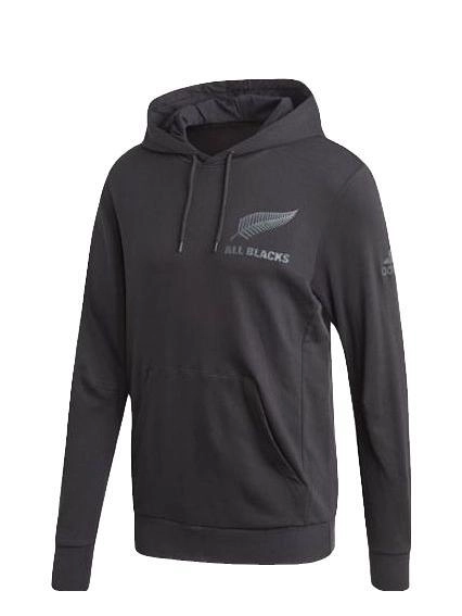 Adidas All Blacks Rugby Hooded Sweatshirt - Black