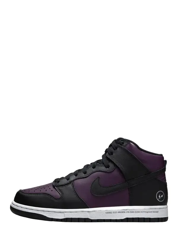 Nike Fragment Design X Dunk High "beijing - Wine/black/white