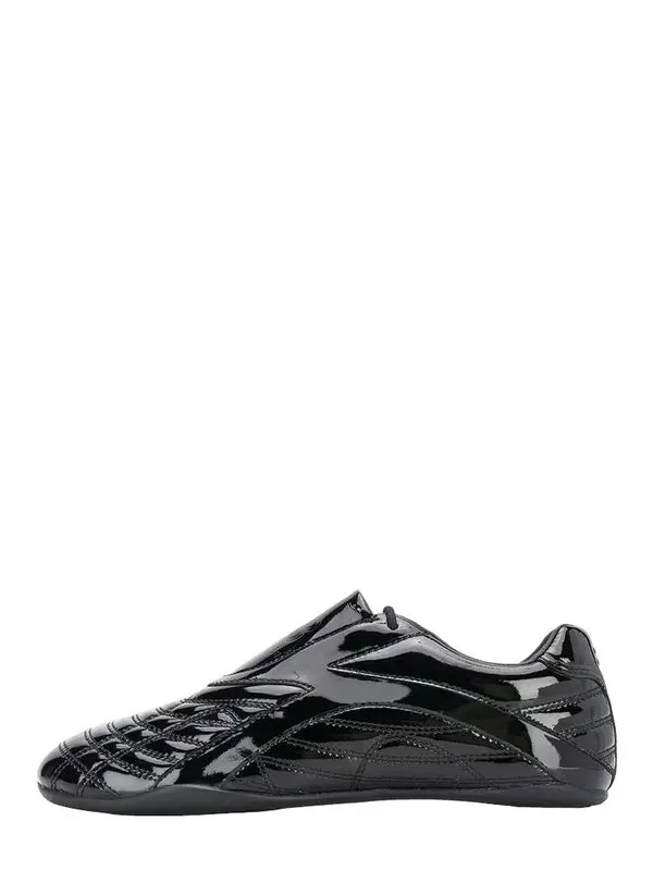 Balenciaga Zen Sneakers In Shiny Patent Leather - Black