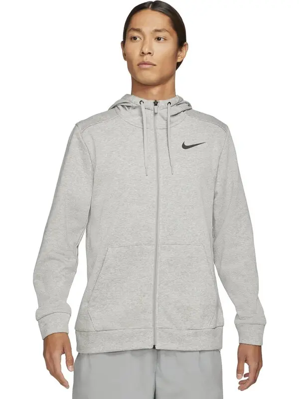 Nike Dry Hoodie Full-zip Lightweight Jacket - Grey