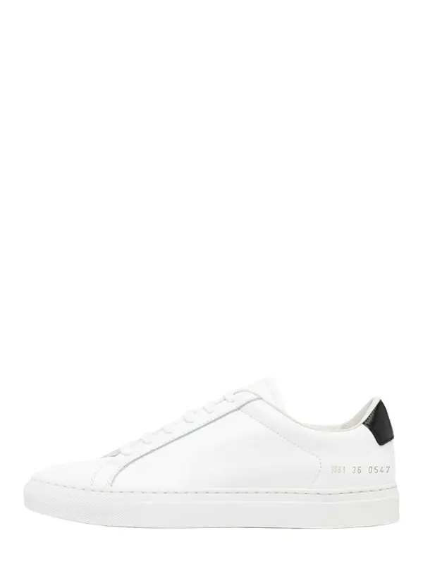 COMMON PROJECTS Achilles Suede Low Top Sneakers - White/black