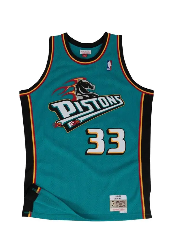 Mitchell & Ness X Nba Detroit Pistons 1998-99 Road Swingman Jersey Grant Hill 33 - Green