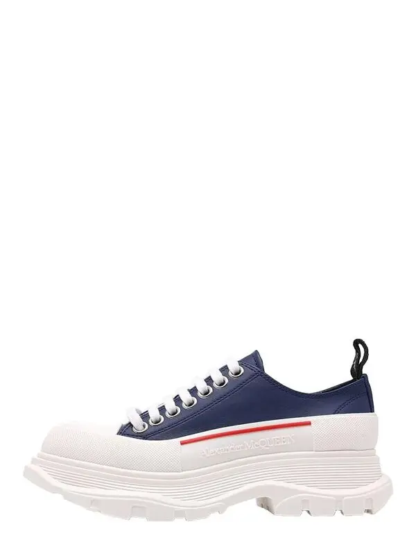 Alexander McQueen Tread Slick Sneakers - Navy/white/red