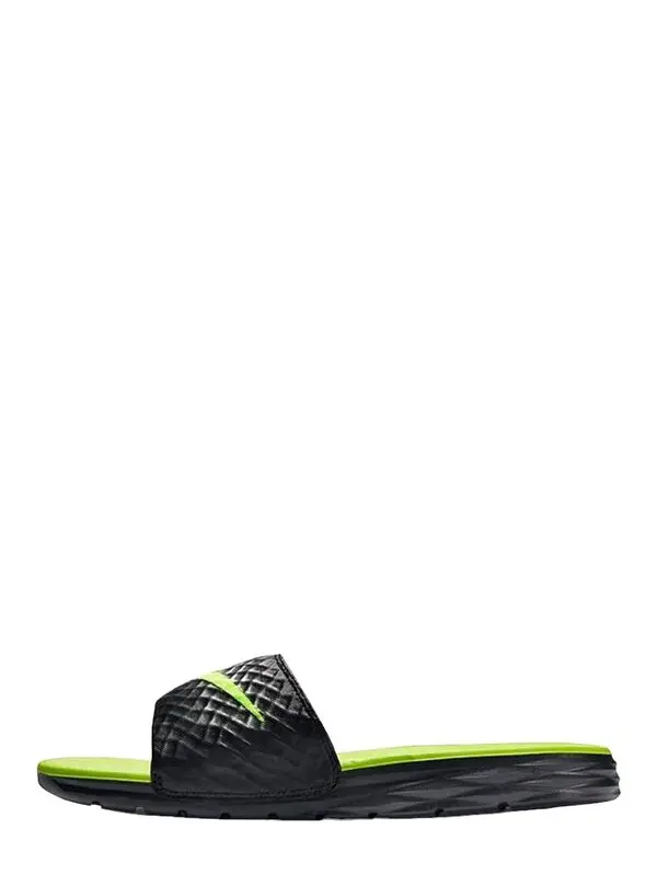 Nike Benassi Solarsoft Slides - Black/volt