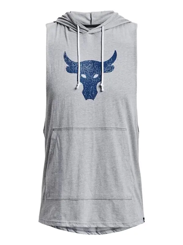 Under Armour Project Rock Bsr Bull Sleeveless Hoodie - Grey/blue