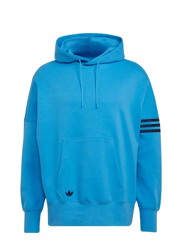 Adidas Originals Solid Color Logo Drawstring Hooded Pullover - Default Colorway