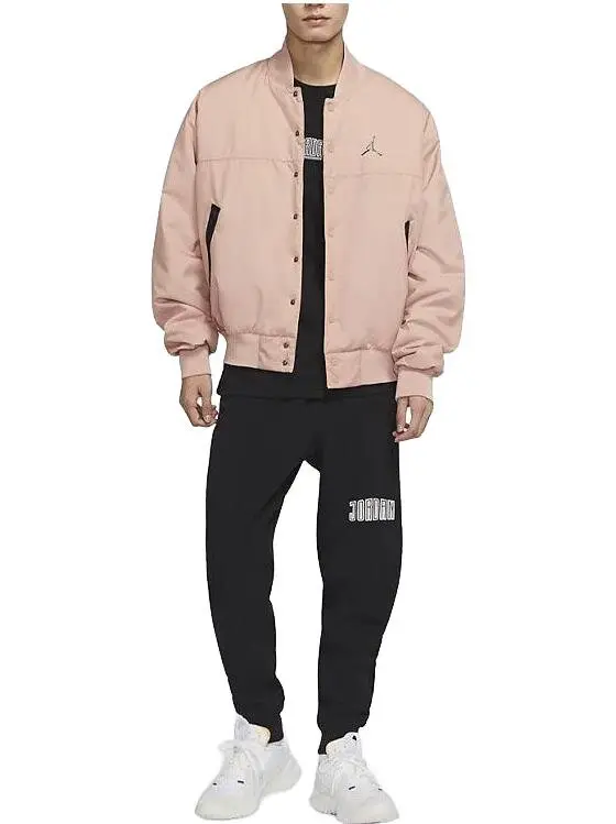 JORDAN Retro Bomber Jacket With Contrasting Panels - Gray