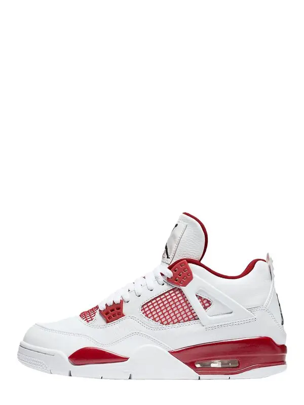 JORDAN 4 Retro "alternate 89 - White/black-gym Red