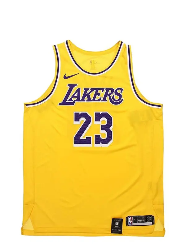 Nike Nba Player Edition Los Angeles Lakers Lebron James Basketball Jersey - Yellow