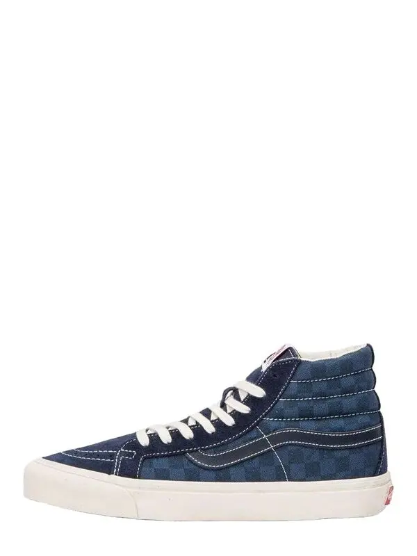 VANS Sk8-hi Lx Tonal Checkerboard High Top Sneakers - Blue