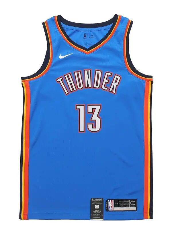 Nike Nba Oklahoma City Thunder George No. 13 Jersey - Blue