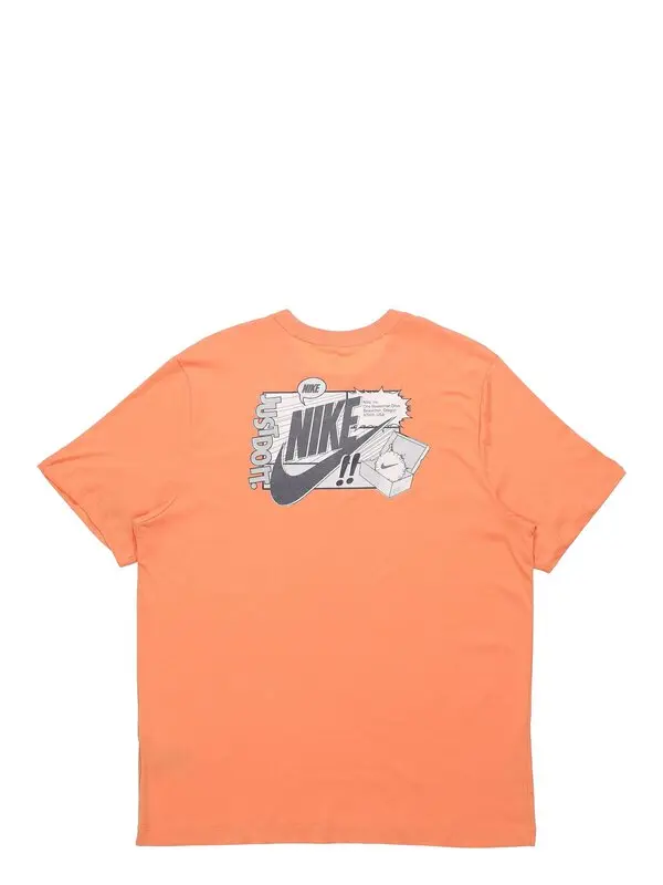 Nike As Nsw Tee Shoe Printing Short Sleeve Red - Orange