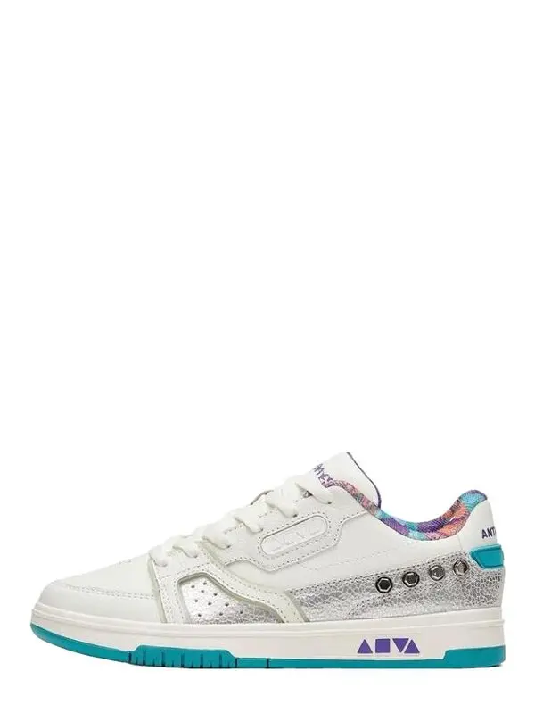 ANTA A-flashfoam Low Top Sneakers - White/silver/green