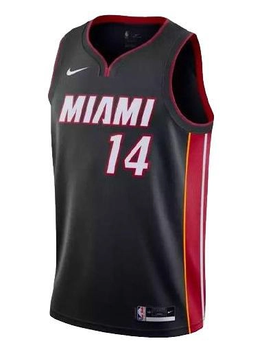 Nike X Nba Miami Heat Jersey Tyler Herro 14 - Black