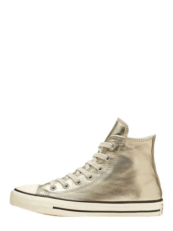 CONVERSE Chuck Taylor All Star Shiny Metal High Top Sneakers - Gold