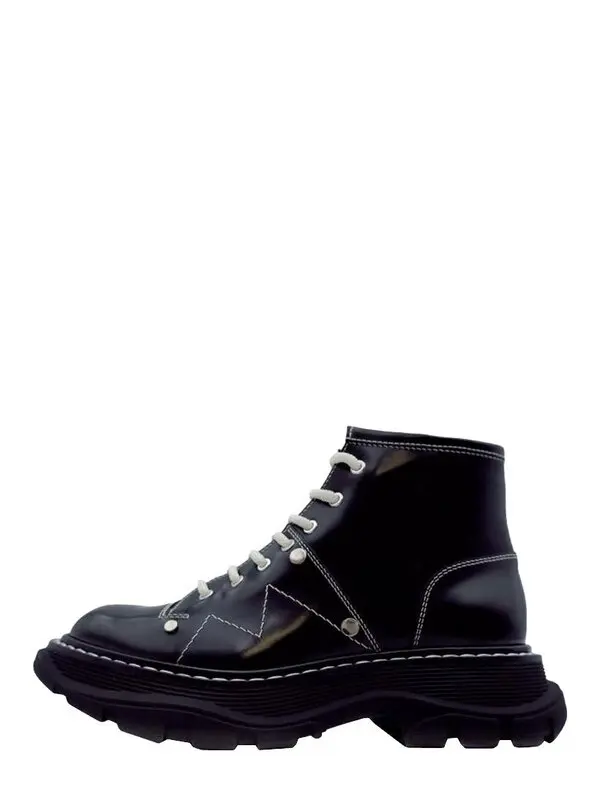 Alexander McQueen Tread Slick Boot - Black/silver