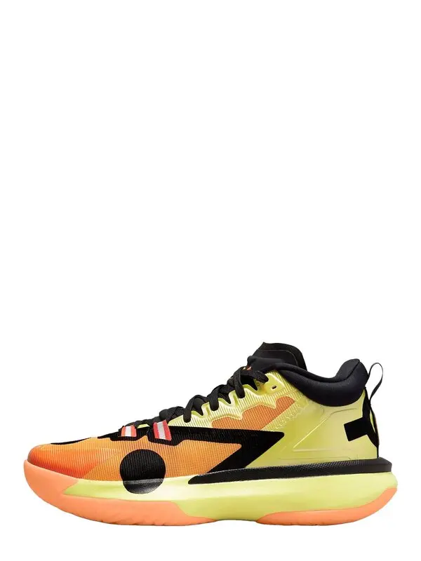 JORDAN X Naruto Air Zion 1 Sp "kyuubi" Sneakers - Electric Yellow/black/chile Red
