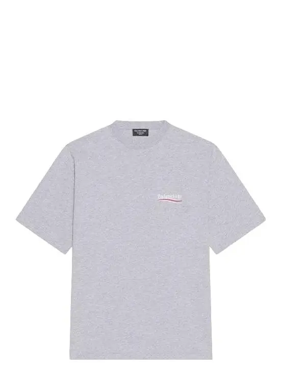 Balenciaga Political Campaign T-shirt Large Fit - Grey