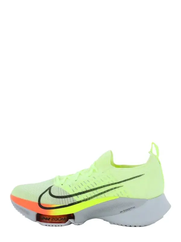 Nike Zoom Tempo Next% Flyknit Athletic Sneakers - Barely Volt/black/hyper Orange