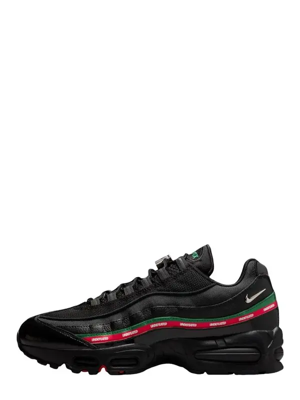 Nike Undefeated X Max 95 "black Metallic Silver" Sneakers - Black/metallic Silver/gorge Green