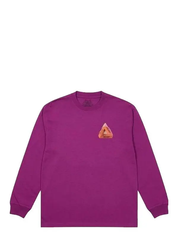 PALACE Fw21 Chapping Long Sleeve Shirt - Purple