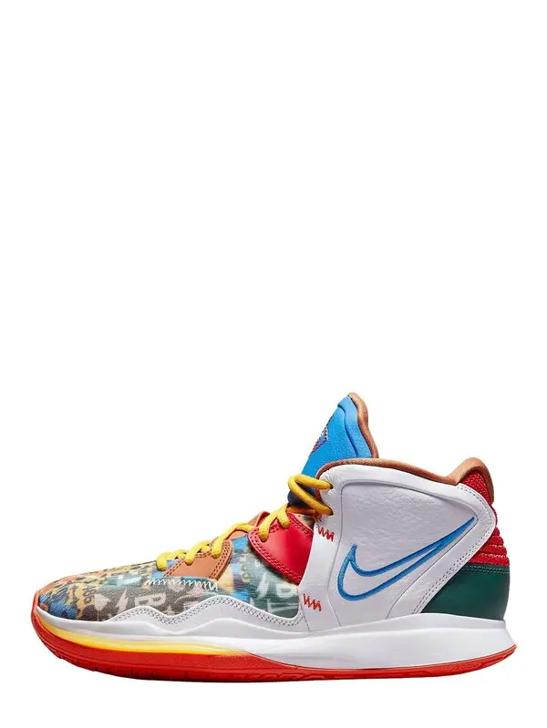 Nike Kyrie Infinity Ep "ky-d" High Top Athletic Sneakers - Cream/orange/blue