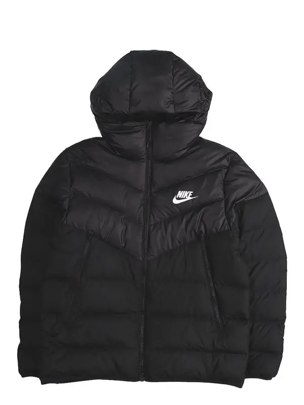 Nike Nsw Windrunner Down Fill Hooded Jacket - Black