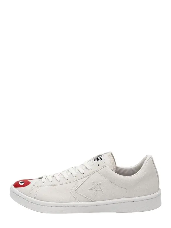 CONVERSE X Comme Des Garcons Play Pro Leather Sneakers - White/red