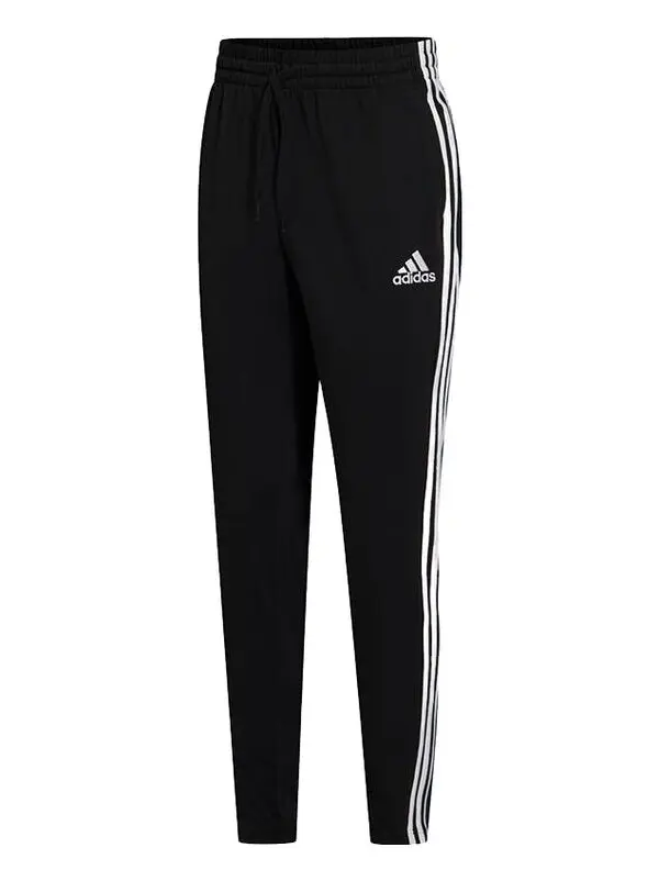 Adidas 3s Sj To Pt Classic Stripe Knit Sports Pants - Black