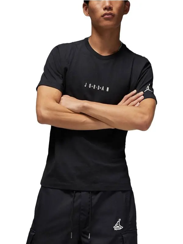 JORDAN Embossed Air Crew T-shirt - Black/multi-color