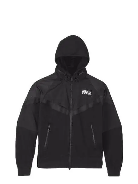 Nike X Sacai Crossover Zip-up Hooded Jacket - Black