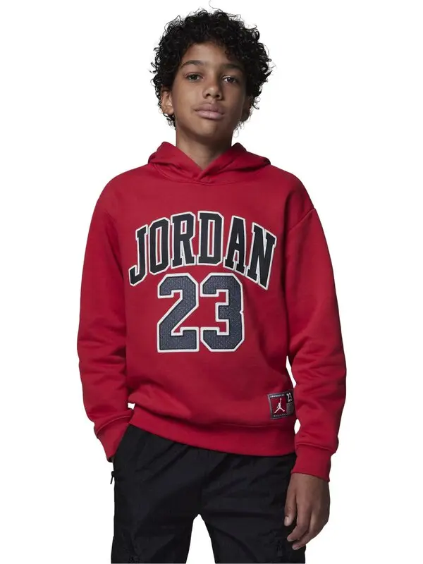 JORDAN Fleece Pullover Hoodie - Red/multi-color