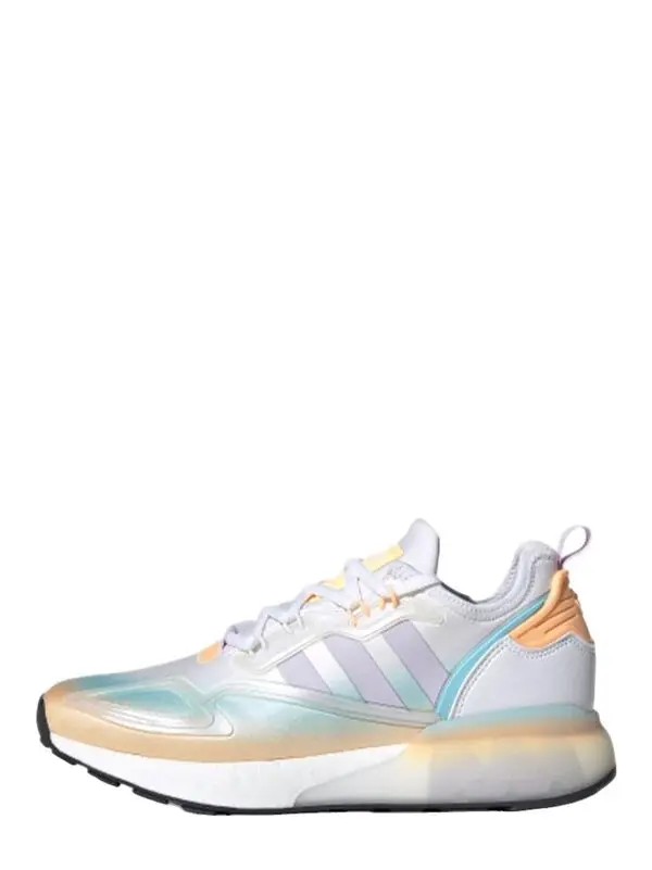Adidas Zx 2k Boost "space Race" Sneakers - White/purple/green