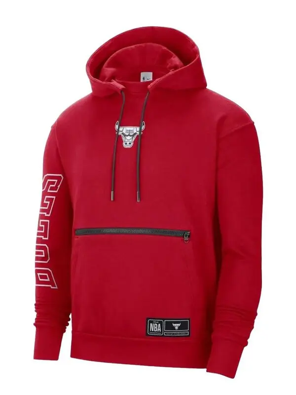 Nike Nba Chicago Bulls Fleece Pullover Hoodie - Multi-color