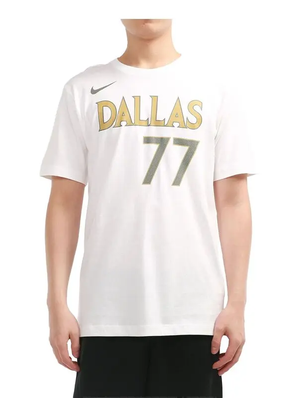 Nike X Nba Crossover Dallas Mavericks Doncic No. 77 T-shirt 'white - Multi-color