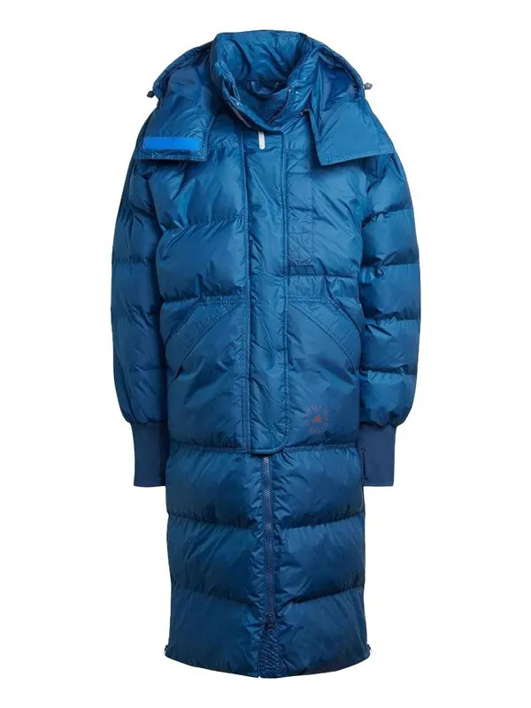 Adidas Long Padded Winter Jacket - Blue