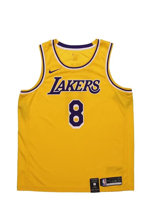 Nike Kobe Bryant Los Angeles Lakers No. 8 Limited Edition Nba Jersey - Yellow