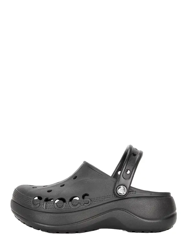 CROCS Baya Platform Clogs - Black
