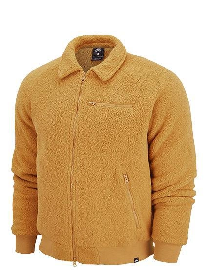 Nike Sherpa Casual Zipper Lapel Skateboard Jacket - Default Color