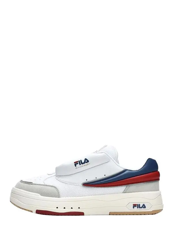 FILA Low Top Sneakers - Cloud White/royal Blue/university Red