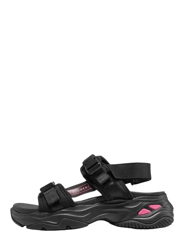 Sketchers D'lites 4.0 Sandals - Black/pink