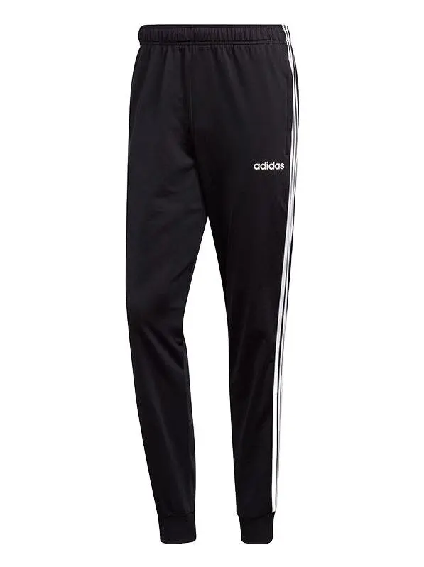 Adidas Essentials 3-stripes Tapered Tricot Pants - Black