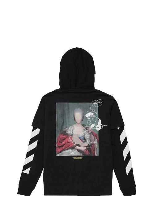 Off-White Diag Mariana Layered Hoodie - Black