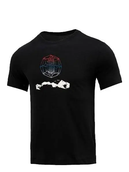 Nike Ss22 Logo Printing Sports Round Neck Short Sleeve Black - Default Color